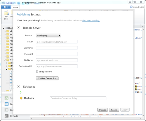 Microsoft launches free web development tool WebMatrix [Screenshots ...